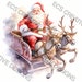 Santa Claus Clipart Bundle, Digital Download for Commercial Use ...