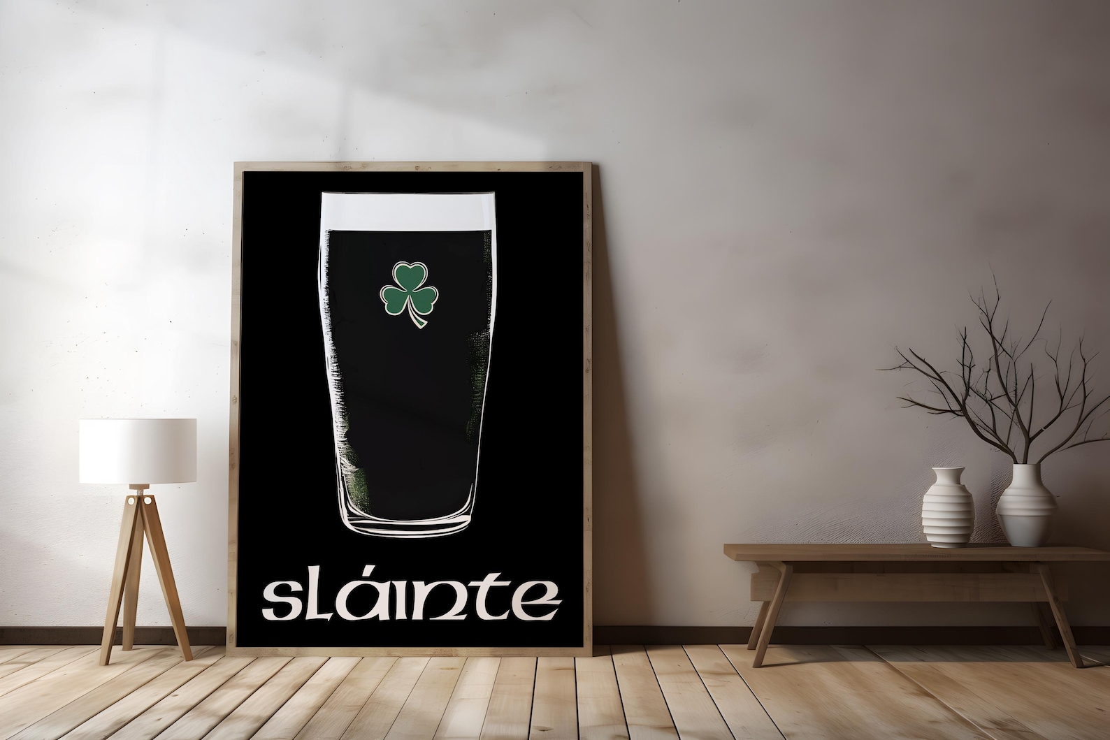 Slainte Wall Art, Printable Irish Wall Art, Retro Fun Irish Drinking ...