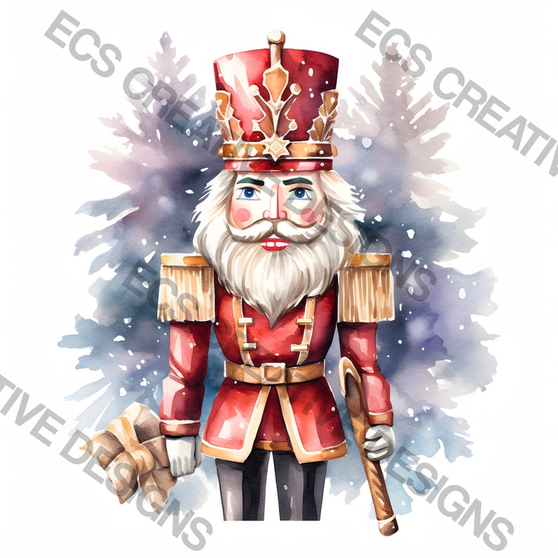 Watercolor Nutcracker Clipart Bundle, Instant Digital Download, 12 High ...