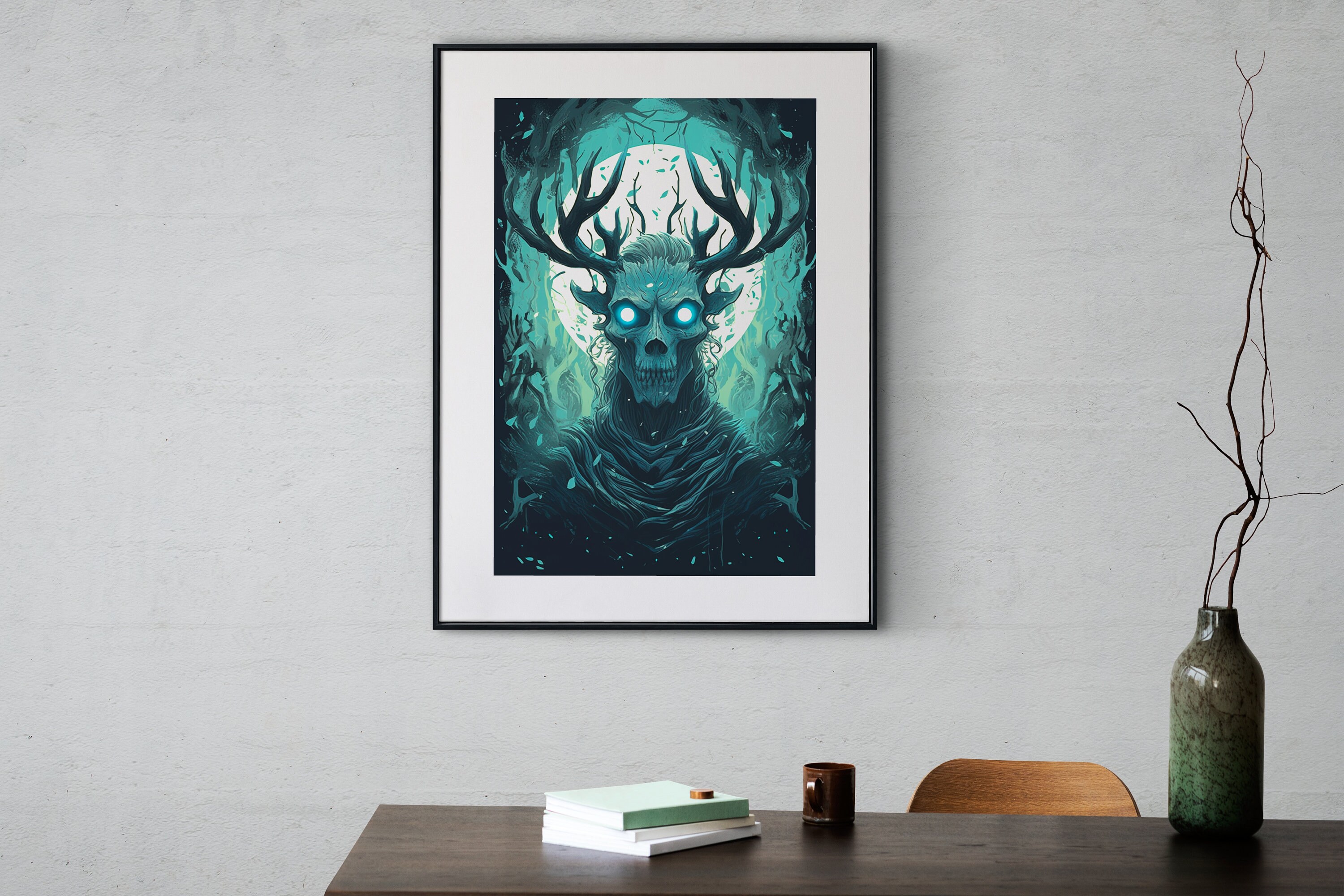 Wendigo Printable Wall Art, Downloadable Print, Poster, Cryptid ...