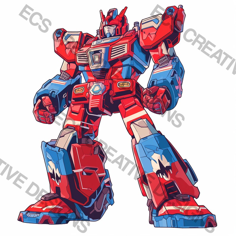 Anime Mecha Robot 35 SVG & PNG Clipart Bundle, Instant Digital Download ...