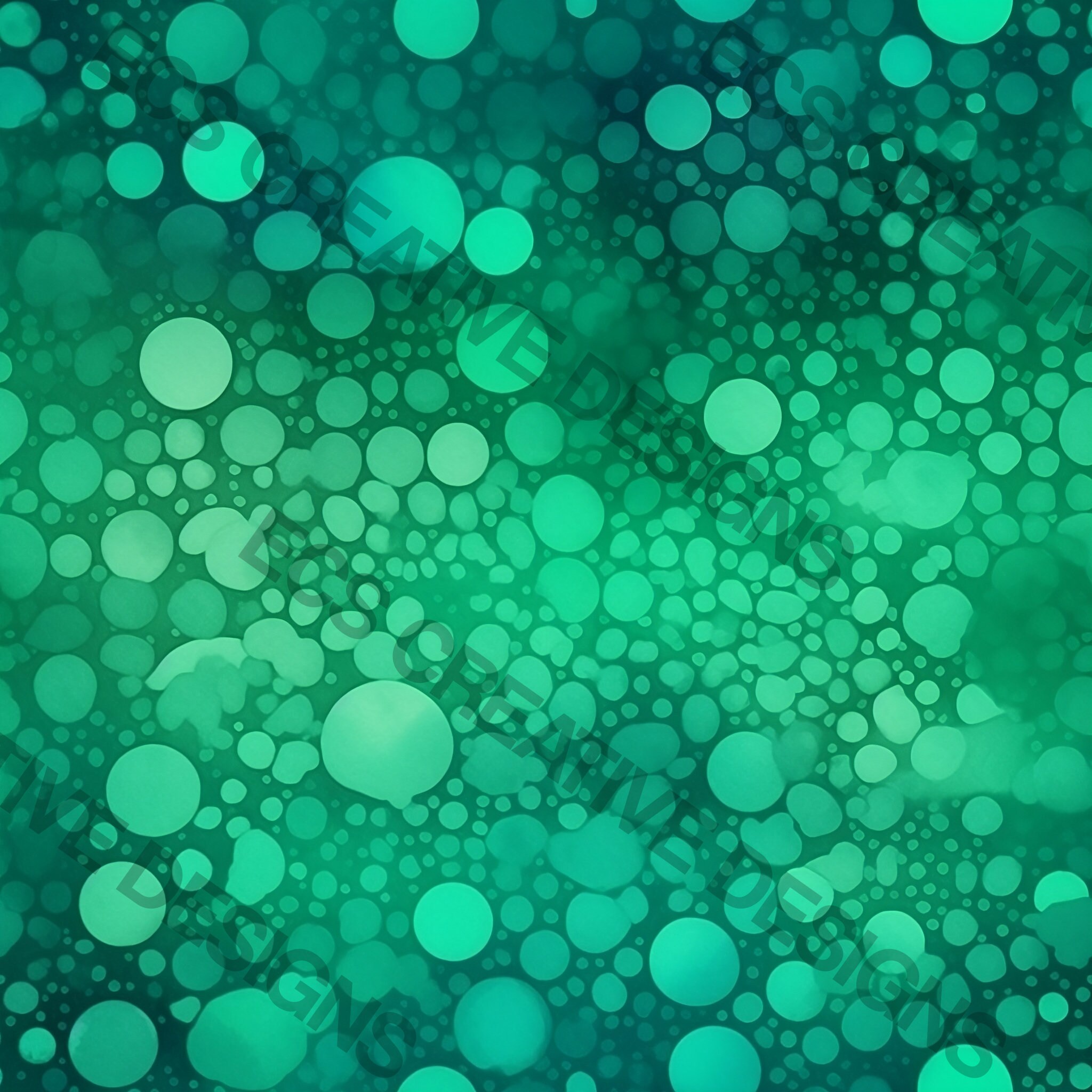 Watercolor Bubbles Digital Paper, Seamless Pattern, Commercial Use ...