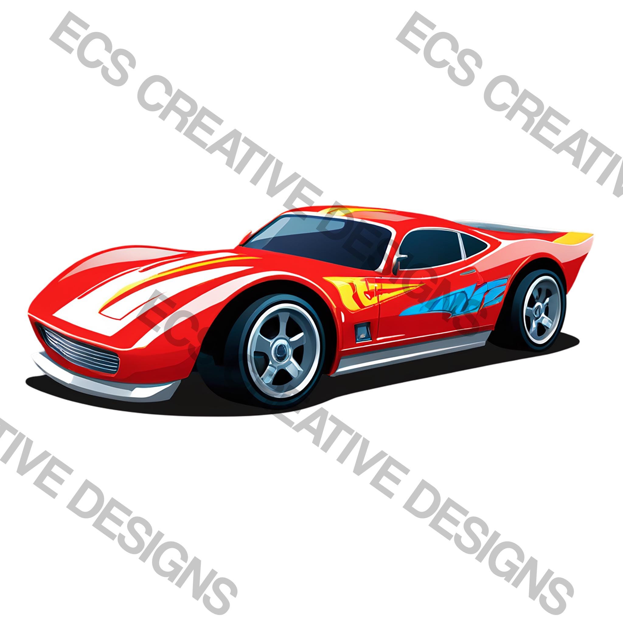 65 Toy Car PNG Clipart Bundle, Fun Designs of Racing, Monster, Dinosaur ...