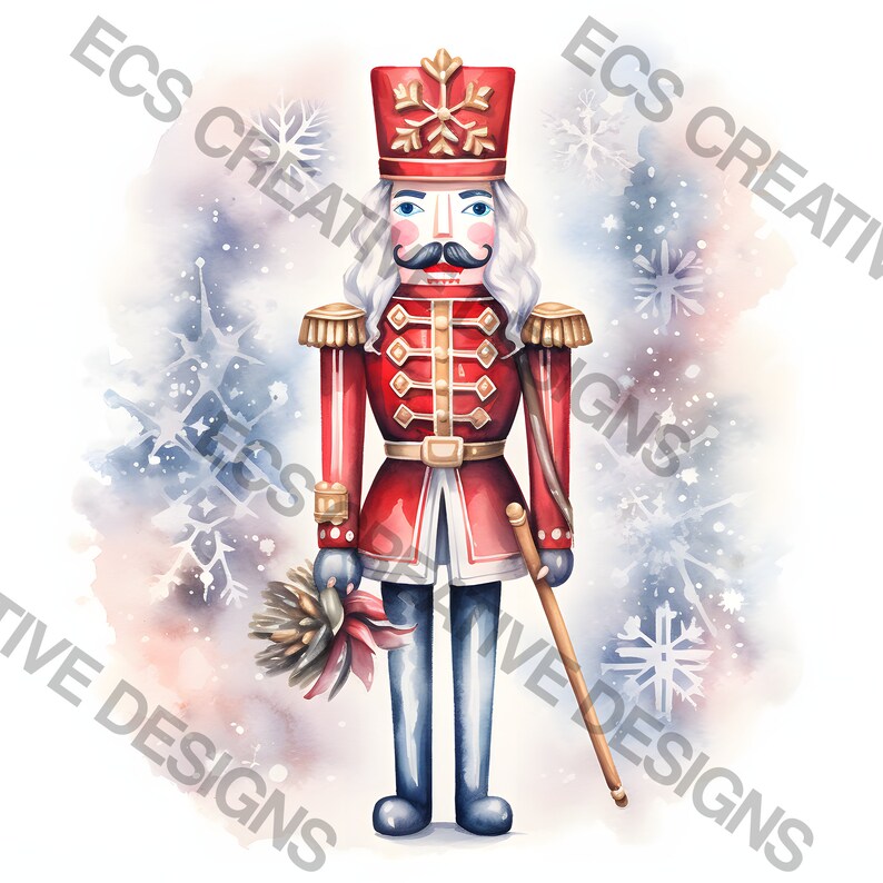 Watercolor Nutcracker Clipart Bundle, Instant Digital Download, 12 High ...