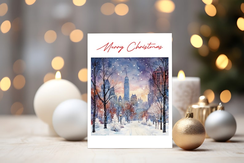 Watercolor Christmas Scenes Clipart Bundle, Instant Digital Download ...