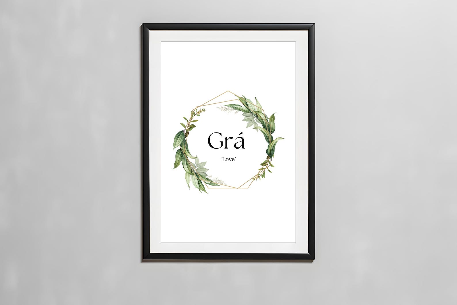 Grá Irish Prints, 3 Designs Included, Love Poster, Irish Wall Decor ...