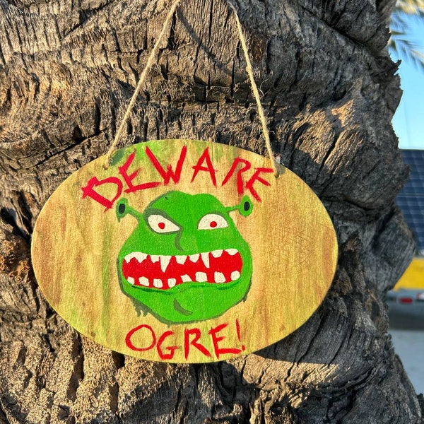 Shrek Ogre Sign - Etsy