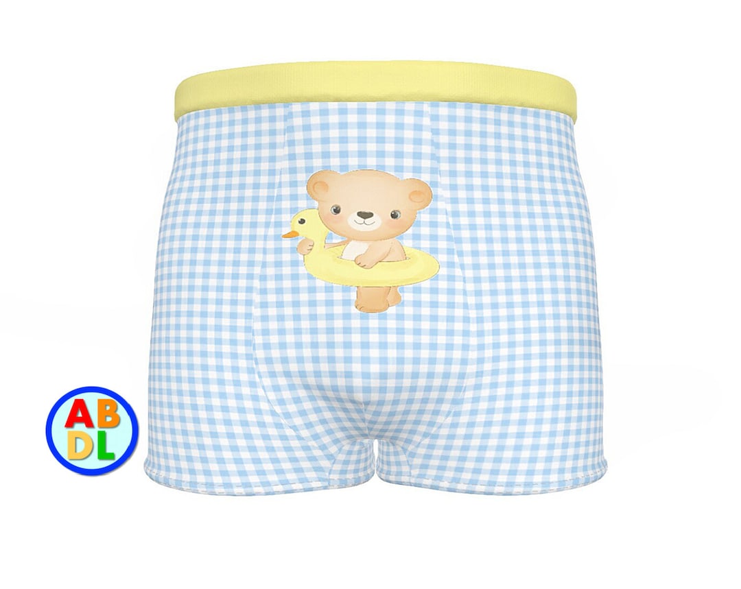 ABDL Pool Time Teddy Boxer Briefs Adult Baby - Etsy