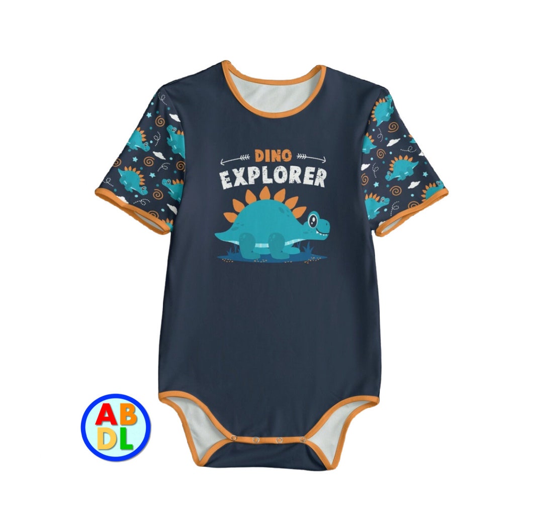 ABDL Dino Explorer Bodysuit Adult Baby - Etsy