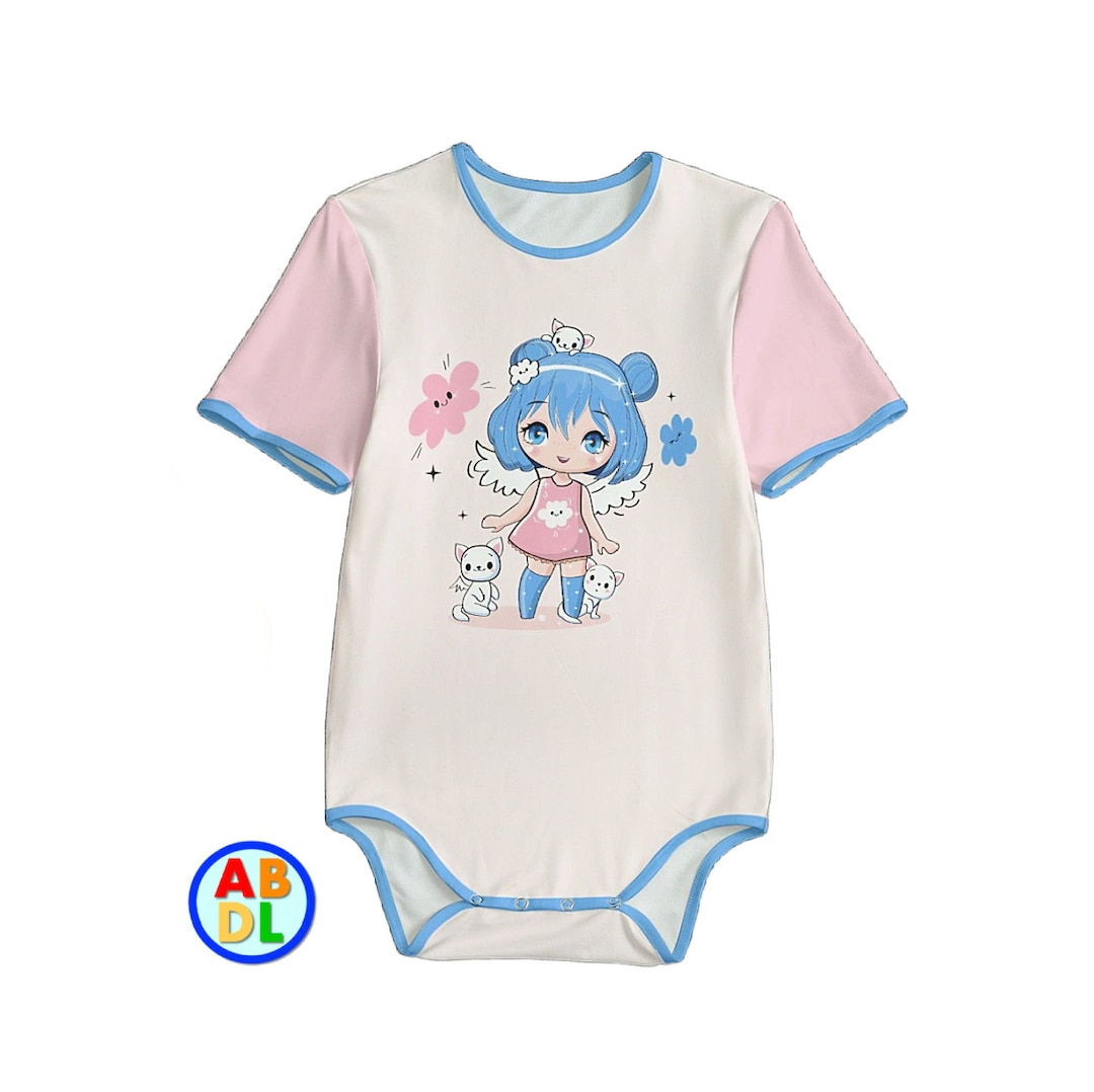 ABDL Angel Kitty Girl Bodysuit Adult Baby - Etsy