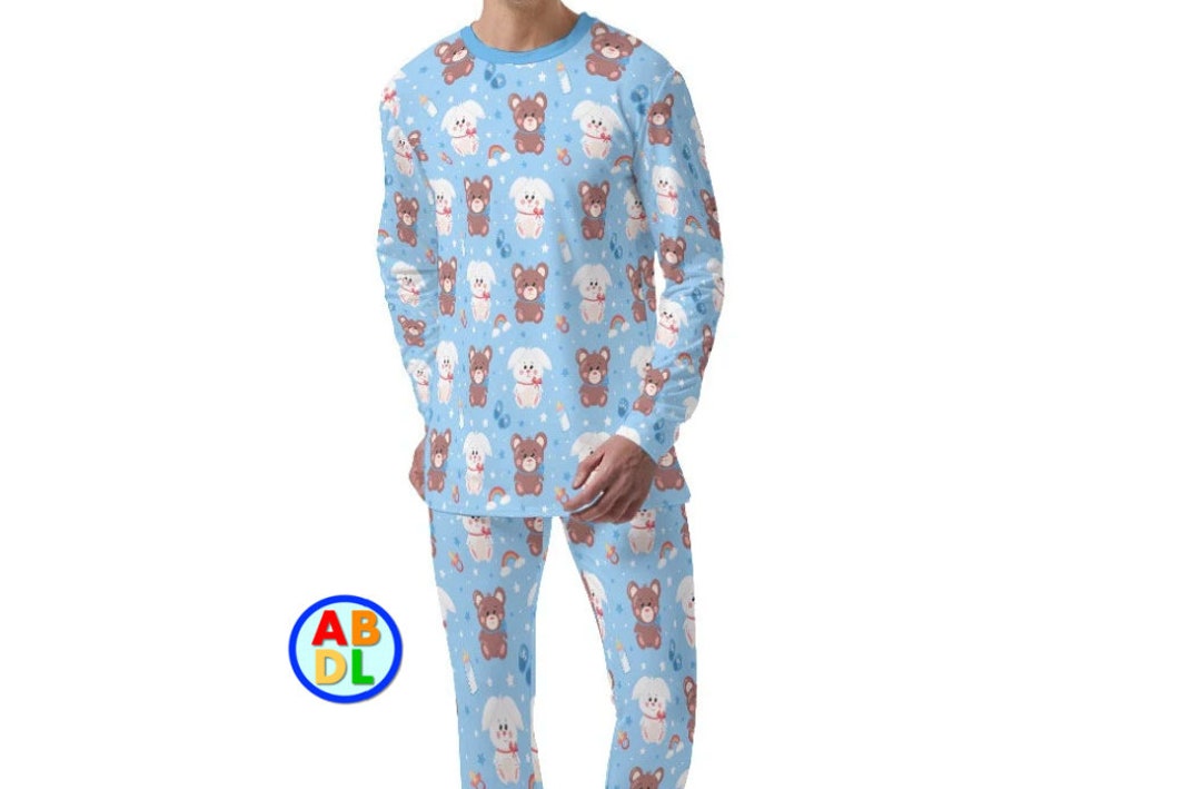 ABDL Bears and Bunnies Pj's Adult Baby - Etsy
