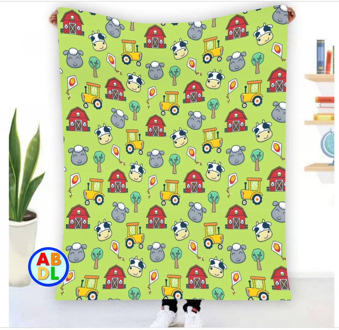ABDL Farm Time Fleece Blanket Adult Baby - Etsy