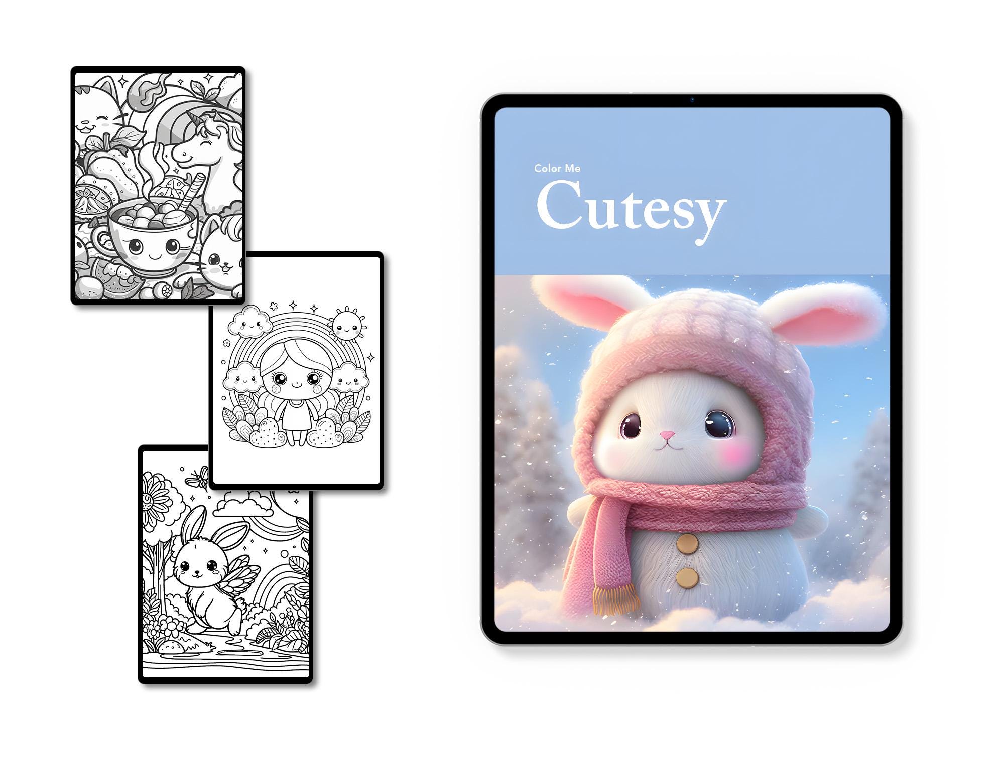 Color Me Cutesy, Coloring Book, Coloring Page, Printable Coloring ...