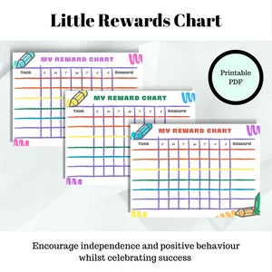 Reward Chart for Kids Printable PDF Teacher Tools Learning Tool ...