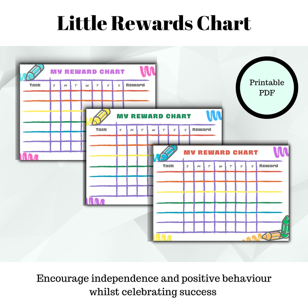 Reward Chart for Kids Printable PDF Teacher Tools Learning Tool ...