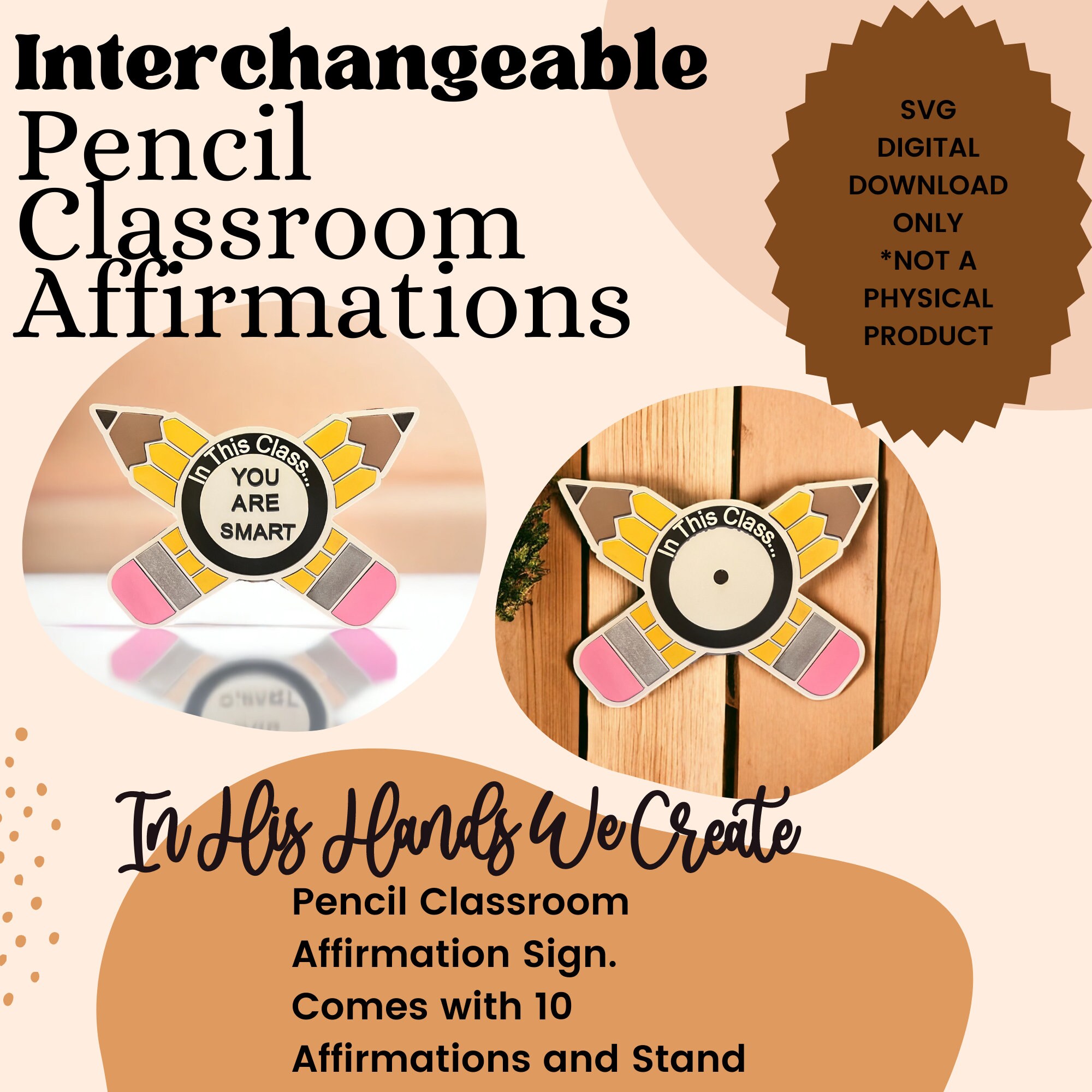 Pencil- Classroom Words of Affirmation - Etsy