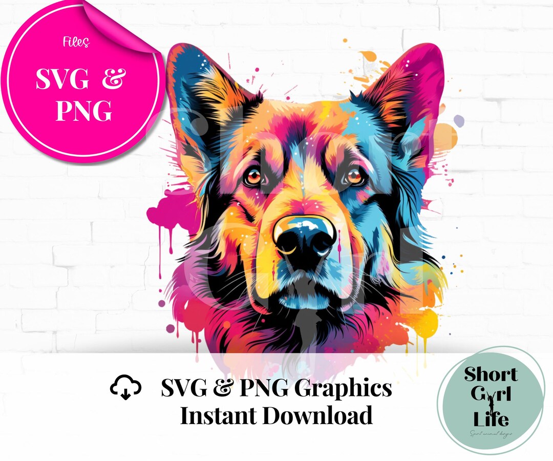 SVG German Shepherd Clipart PNG, Alsatian SVG for Sublimation Svg ...