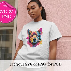 SVG German Shepherd Clipart PNG, Alsatian SVG for Sublimation Svg ...