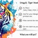 SVG Graffiti Tiger Clipart PNG Pdf, Dxf, Tiger SVG for Sublimation Svg, Stickers. Tiger Graffiti ...