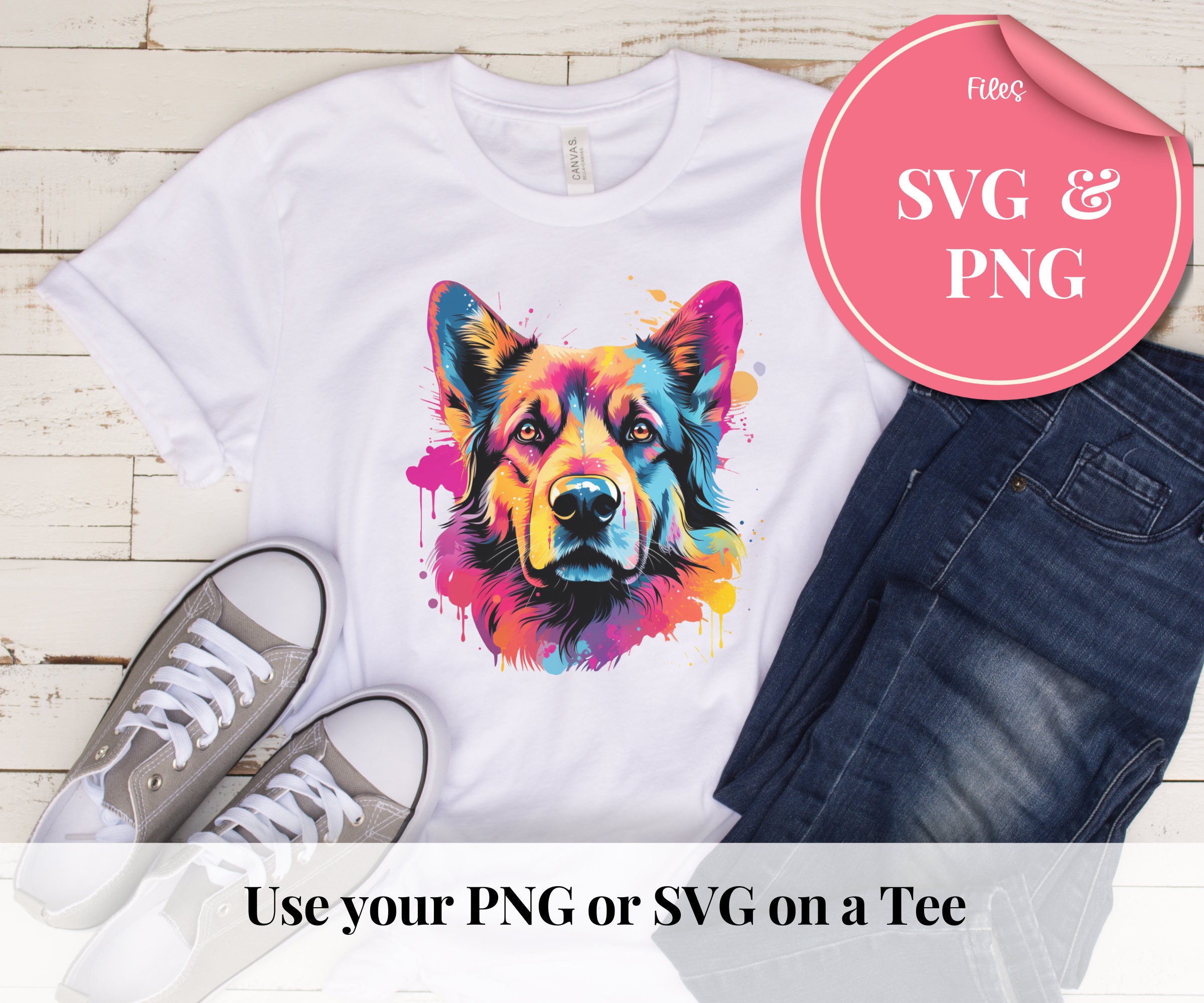 SVG German Shepherd Clipart PNG Alsatian SVG for Sublimation - Etsy ...