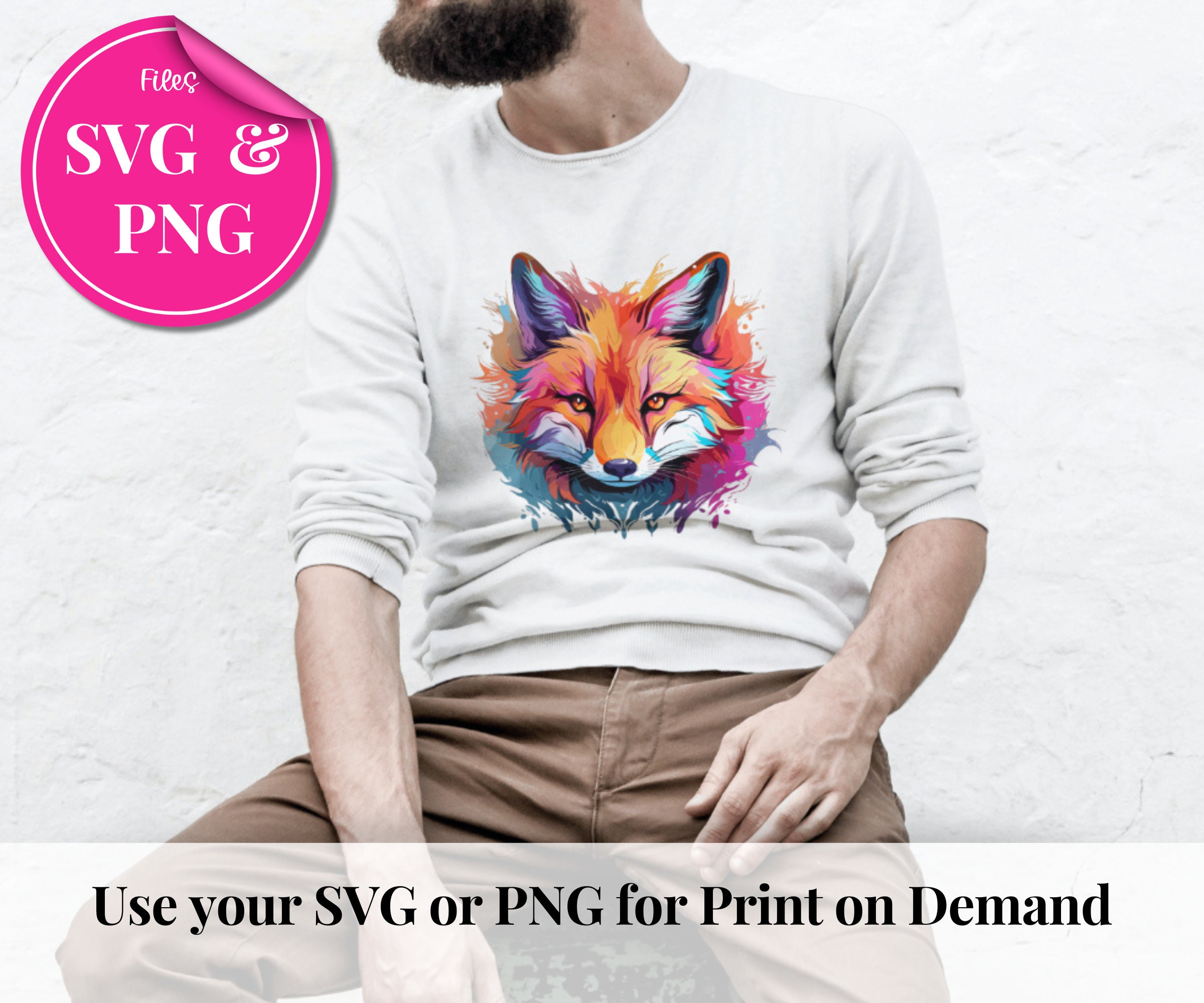 SVG Fox Clipart PNG, Fox Mask SVG for Sublimation Svg, Stickers. Fox ...