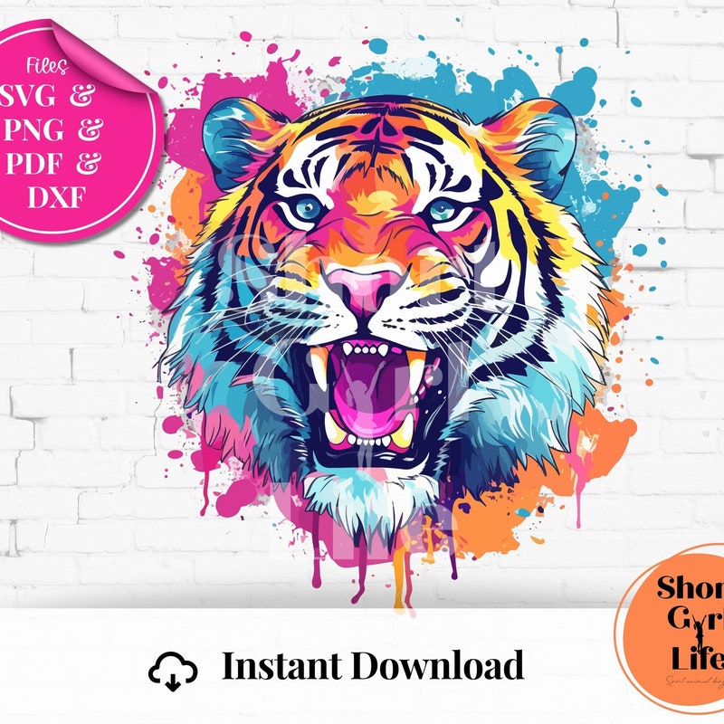 Tiger Font Svg - Etsy