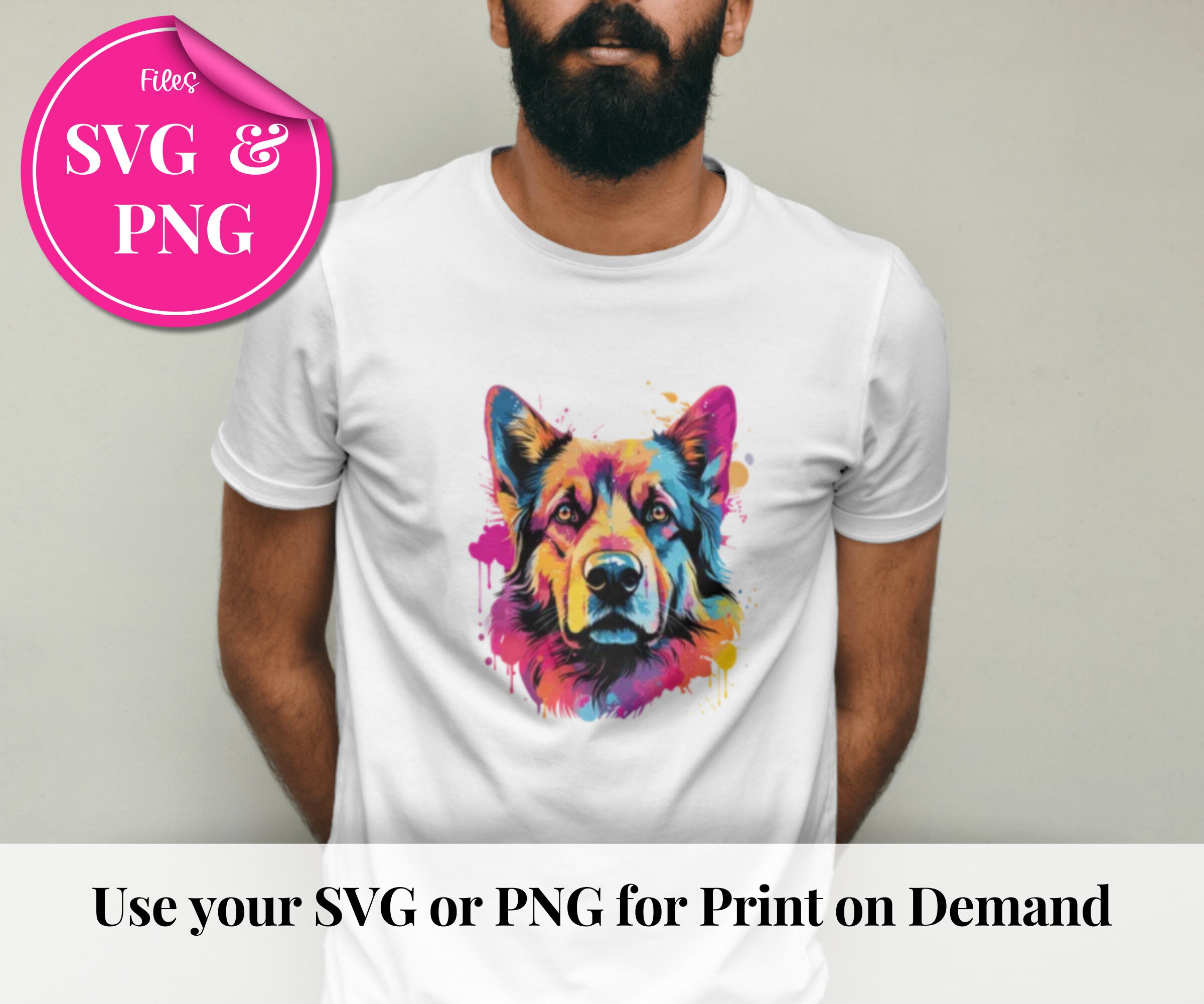SVG German Shepherd Clipart PNG Alsatian SVG for Sublimation - Etsy ...