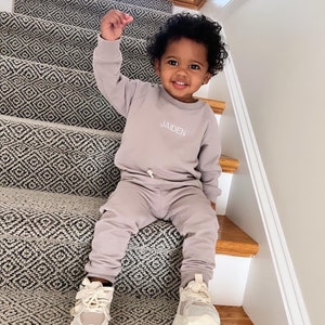 Personalized Baby Jogger Set- Toddler Track Suit With Embroidered Name ...