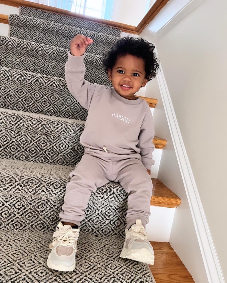 Personalized Baby Jogger Set- Toddler Track Suit With Embroidered Name ...