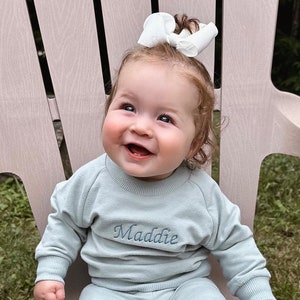 Personalized Baby Jogger Set- Toddler Track Suit With Embroidered Name ...