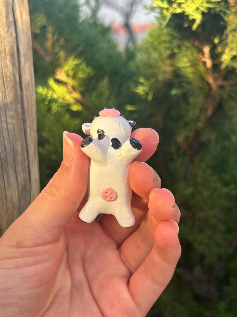 Cow Desk Buddy: Handmade Polymer Clay Desk Friend - Etsy