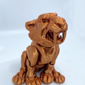 Sabretooth Tiger Two Sizes Available Articulated Sabertooth Tiger ...