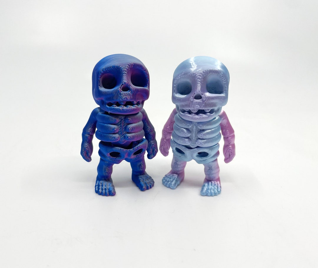 TEENY Skeleton Flexi 3D Printed Fidget Toy Zou3d Authorized Seller Made ...