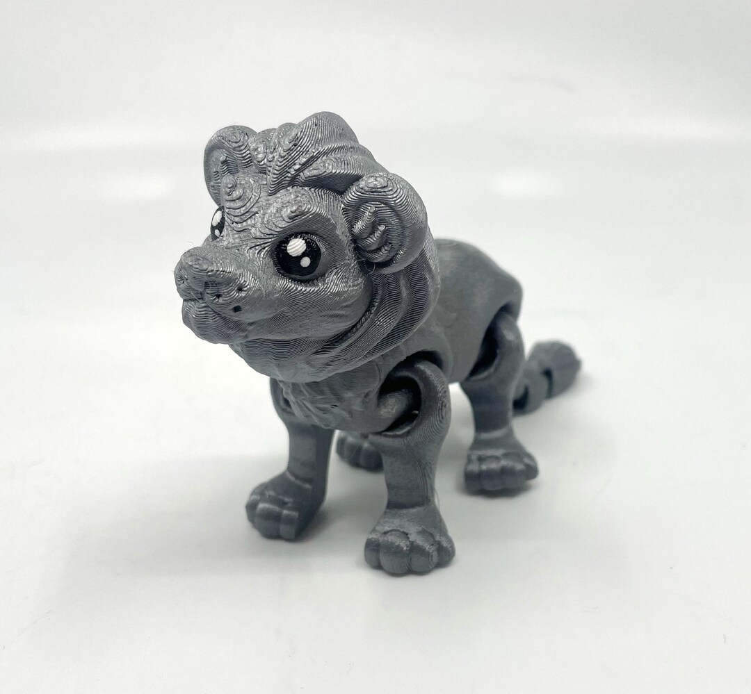Lion Flexi Articulated Fidget Toy 3D Printed Artflex Authorized Seller ...