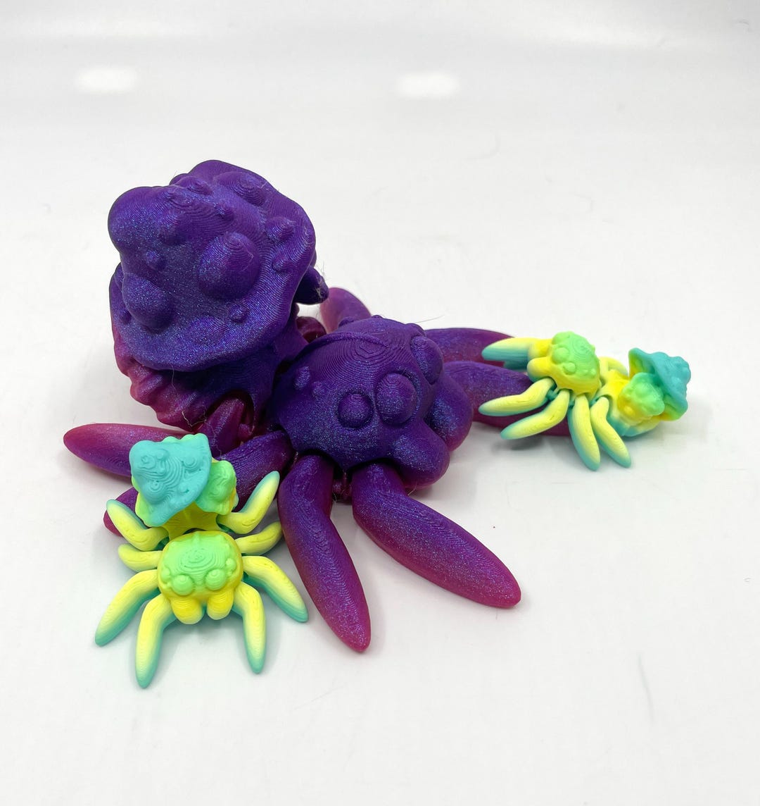 Mushroom Spider Flexi Two Sizes Articulated Fidget Toy 3D Printed ...