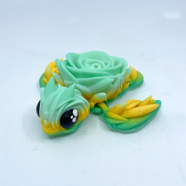 3d Printed Rose Turtle - Etsy