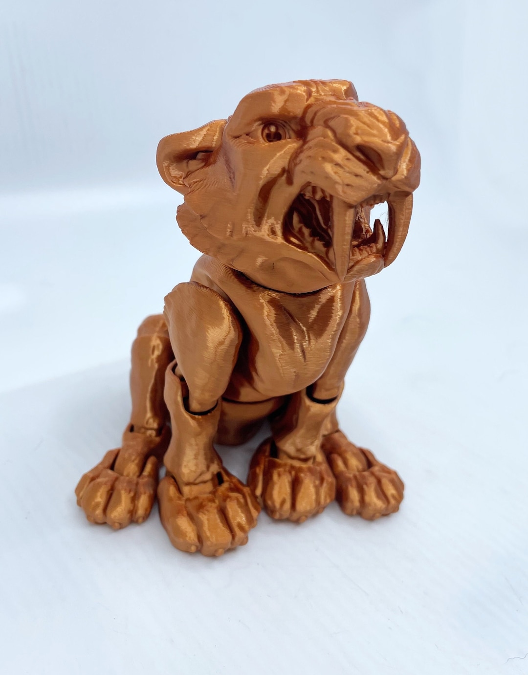 Sabretooth Tiger Two Sizes Available Articulated Sabertooth Tiger ...