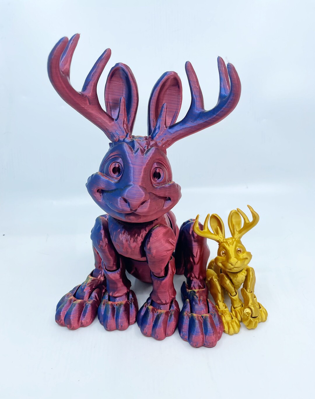 Jackalope Three Sizes Available Articulated Fidget Toy 3D Printed ...