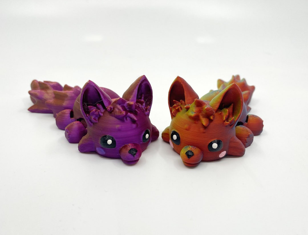 Fox Flexi Articulated Fidget Toy 3D Printed Sassiecat3d Authorized ...