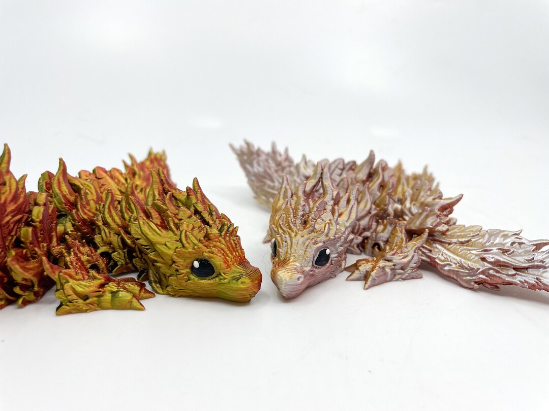 Phoenix, New Style hatchling Dragon Tadling Articulated Fidget Toy 3D ...