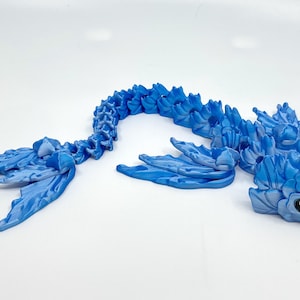 Sea Dragon mizu Articulated Fidget Toy 3D Printed Layers in Green ...