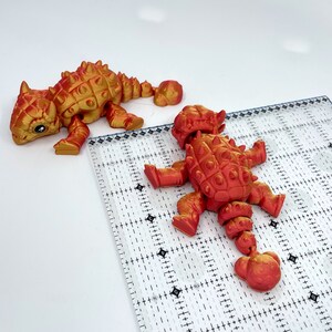 Ankylosaurus Articulated Fidget Dinosaur Toy 3D Printed Toonz Factory ...