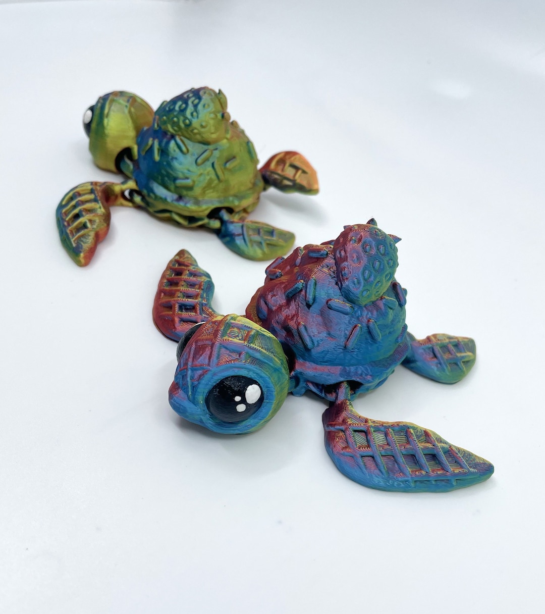 Ice Cream Turtle Articulated Fidget Toy 3D Printed Cinderwing 3D ...
