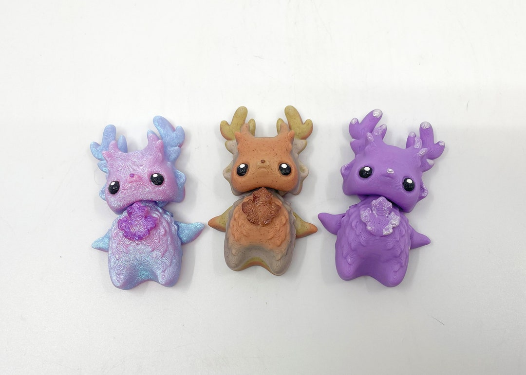 Deer Pixie Flexi Articulated Fidget Toy 3D Printed Layers in Green ...