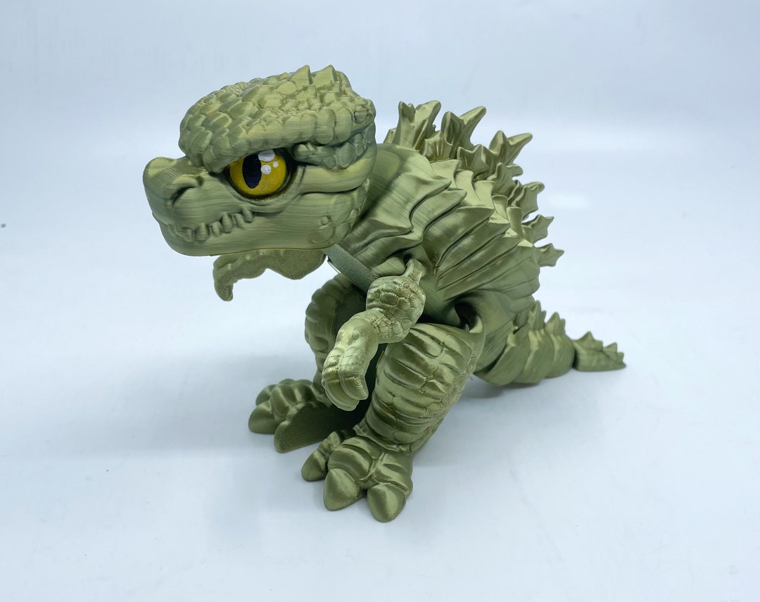 Godzilla Articulated Fidget Toy 3D Printed Toonz Factory Authorized ...