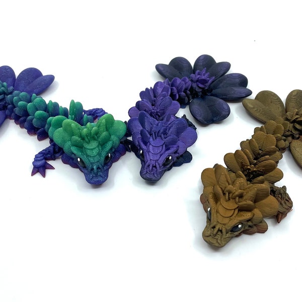 3d Printed Dragon the Clover Dragons - Etsy