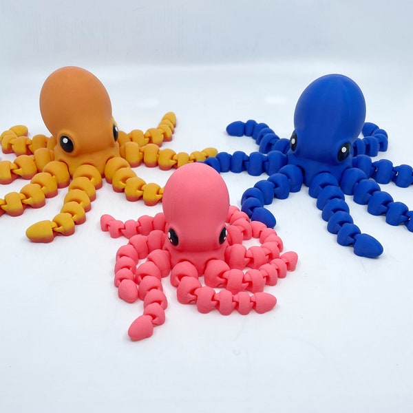 3d Printed Octopus Toy - Etsy