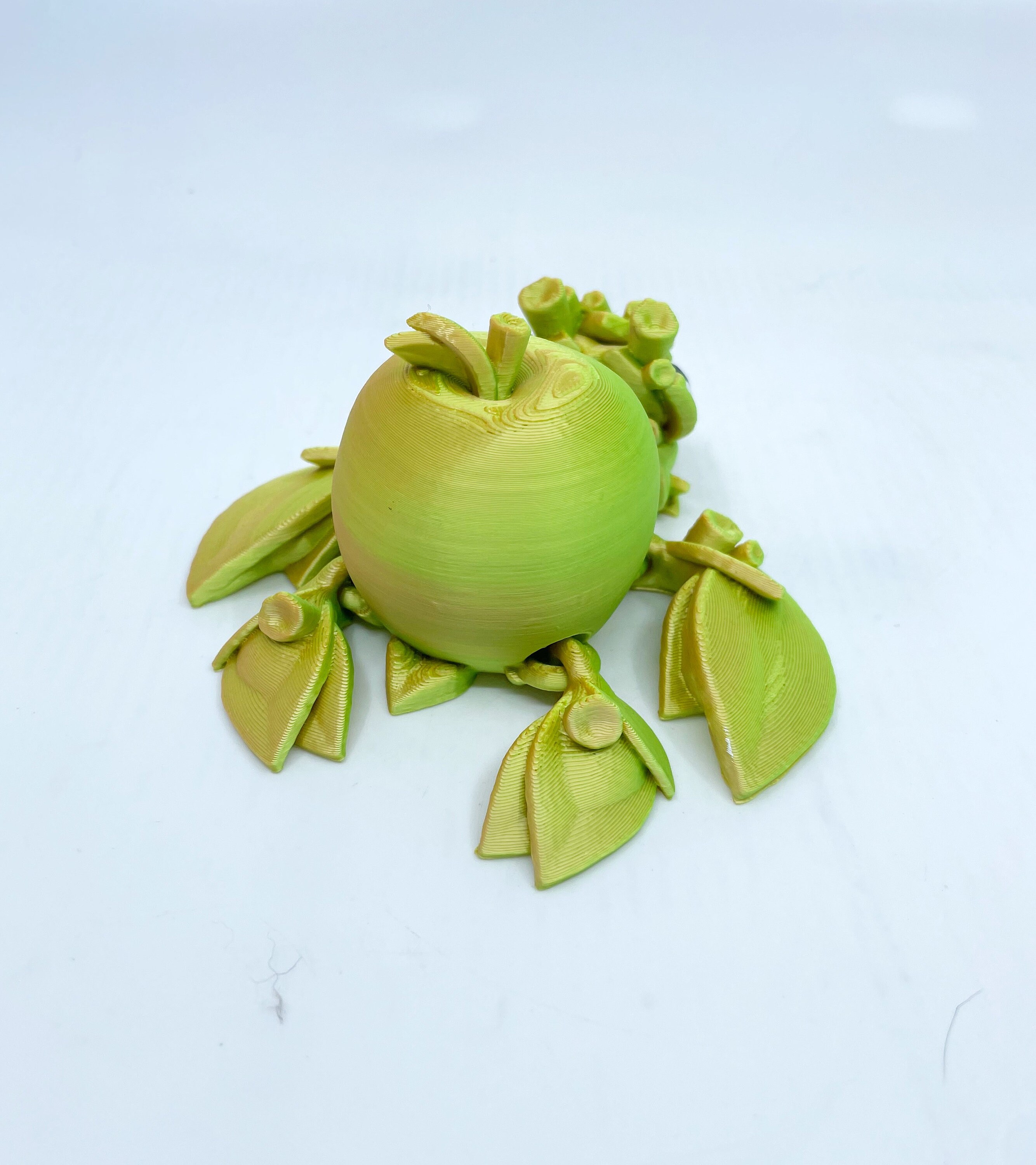 Apple Turtle Articulated Fidget Toy 3D Printed Cinderwing 3D - Etsy