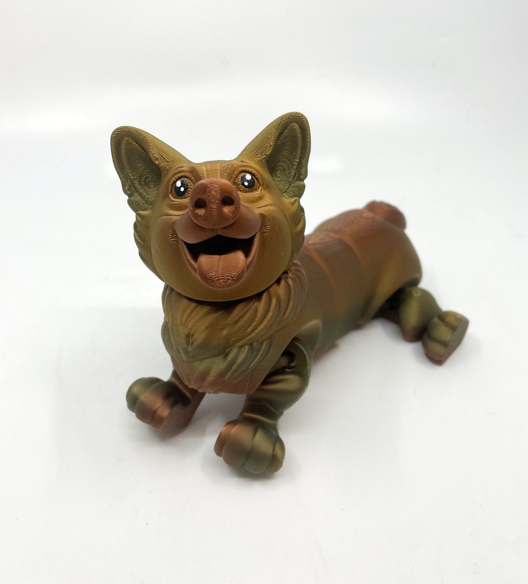Corgi Flexi Articulated Dog Fidget Toy 3D Printed Printverse 3D ...