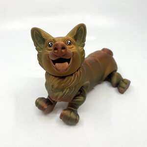 Corgi Flexi Articulated Dog Fidget Toy 3D Printed Printverse 3D ...